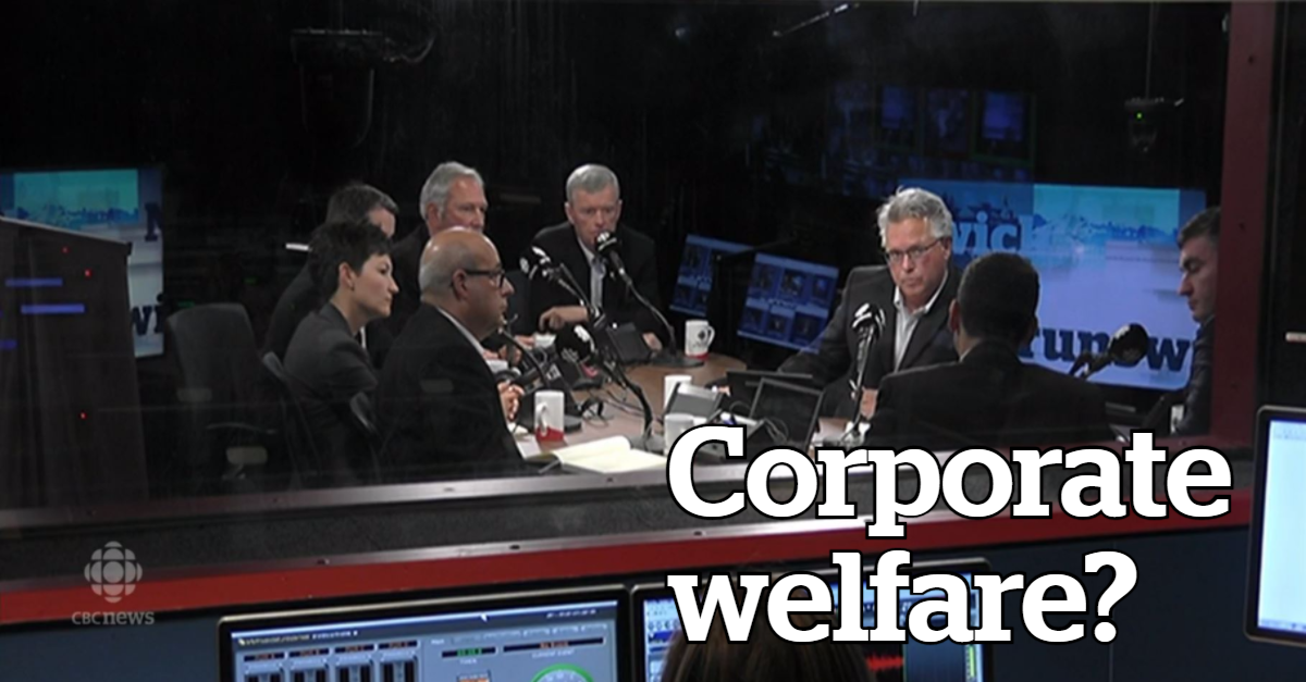On corporate welfare | CBC.ca