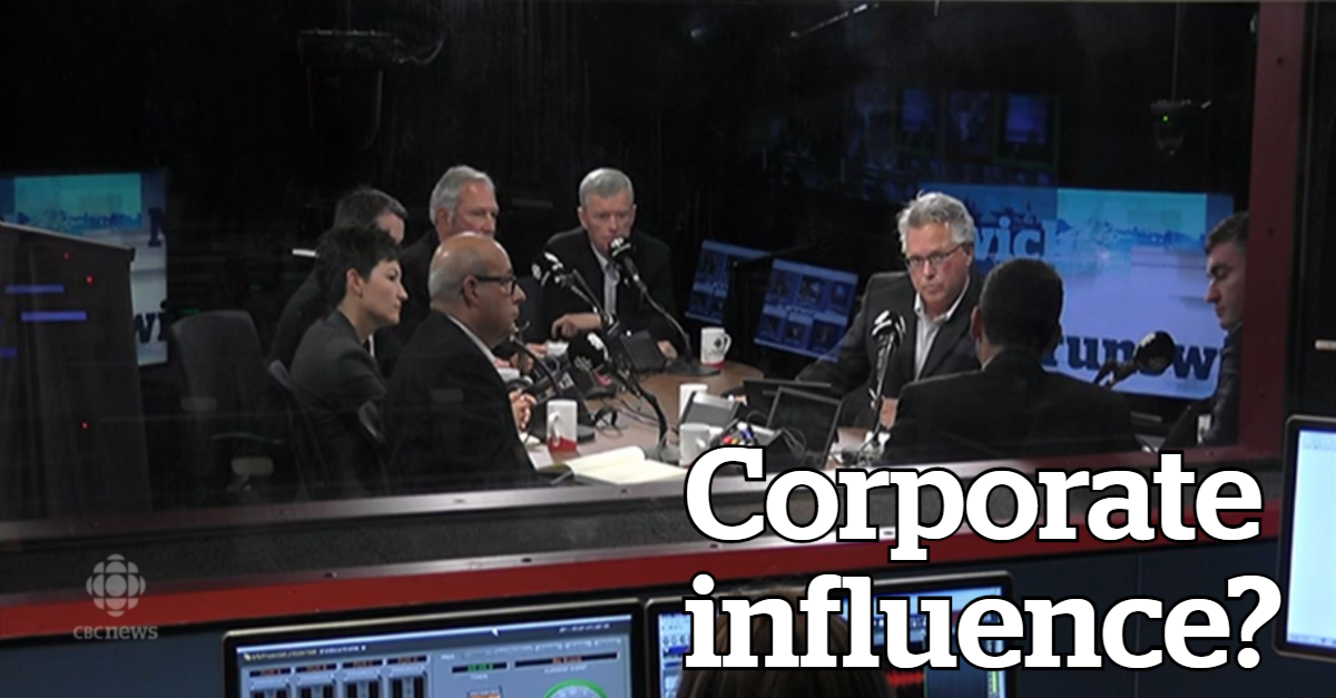 On corporate influence | CBC.ca